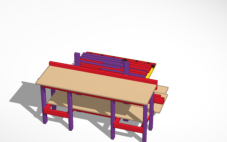 3D design WorkBench with parts - Tinkercad