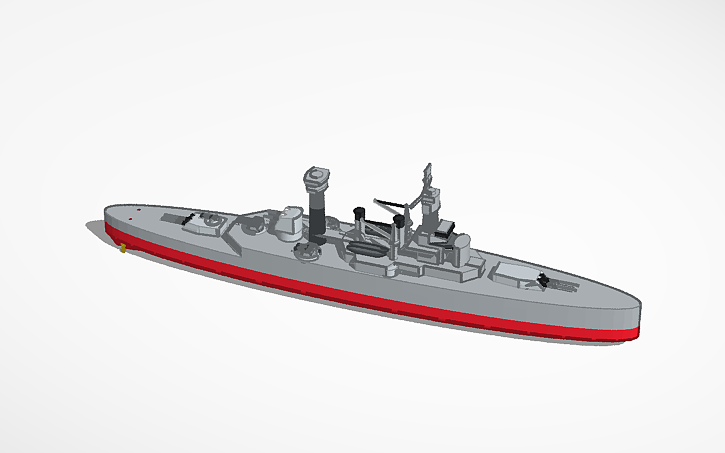 3D design USS Colorado - Tinkercad