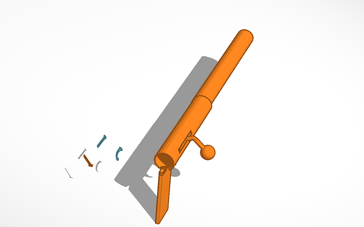 3D design Bolt-Action Rifle - Tinkercad
