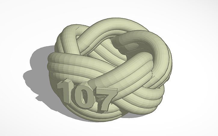 3D design 107 Neckerchief Slide - Tinkercad