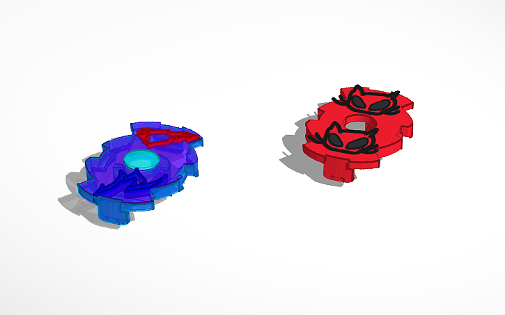 3D design Copy of Beyblade Sparking templates - Tinkercad