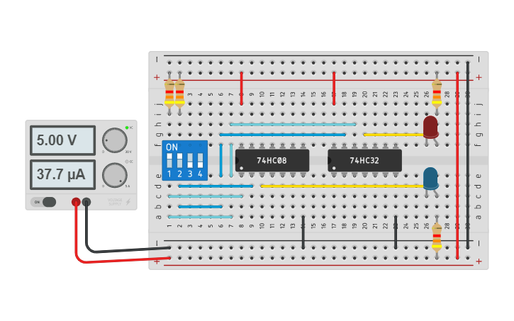 Circuit design practica 1 | Tinkercad