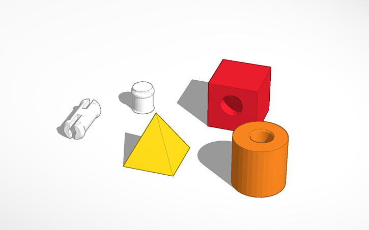 3d Design Pin Connector Boolean Tests Tinkercad