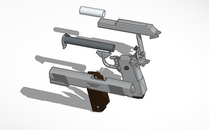 3D design Pistol - Tinkercad