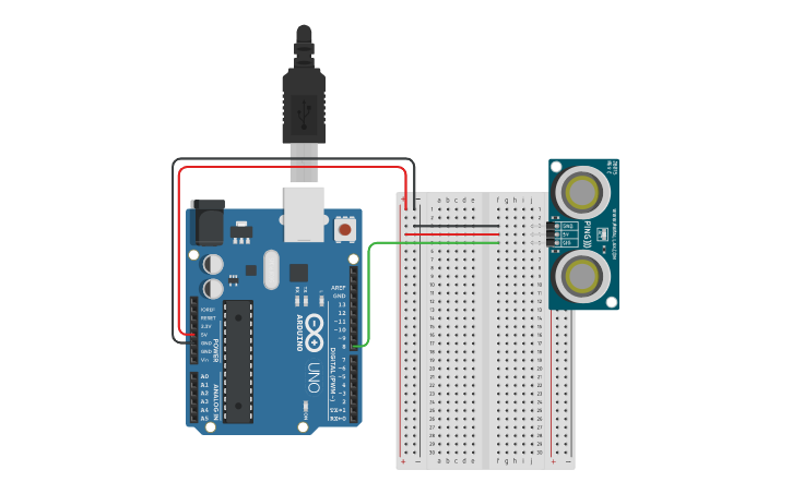 Circuit design Ders 15-3 Pin Sonar Sensör - Tinkercad