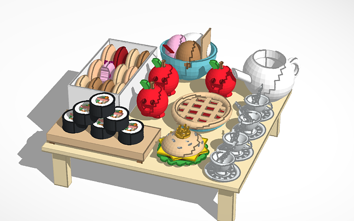 3D design food - Tinkercad