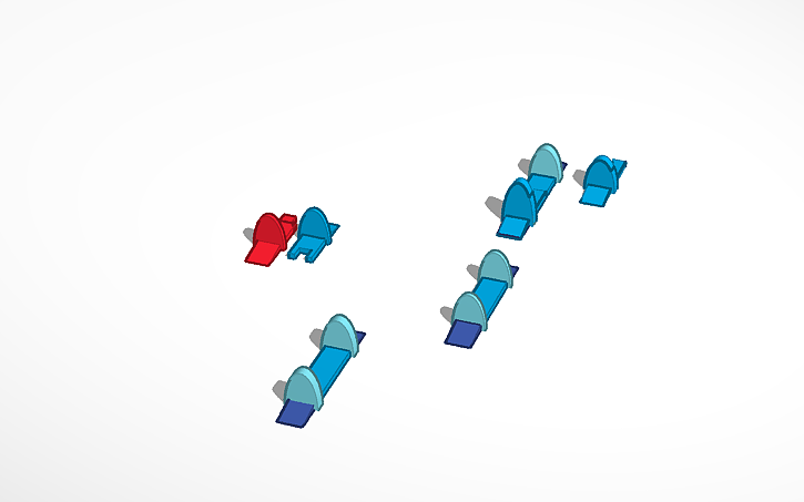 3D design fan feet 2 - Tinkercad