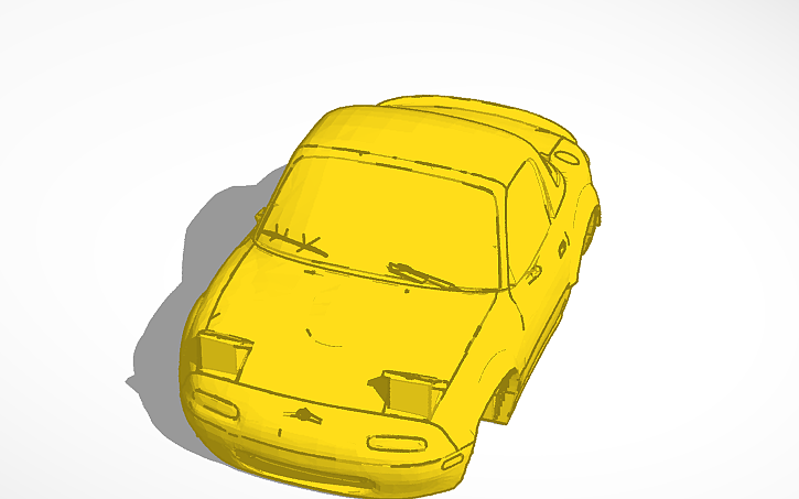 3D design hotwheels tooned miata - Tinkercad