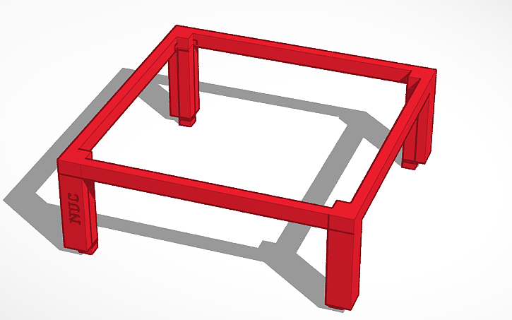 3D design NUC Rack Top Open v2 - Tinkercad