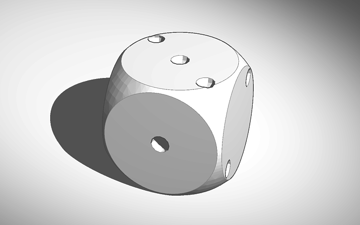 3D design Dice Challenge - Tinkercad