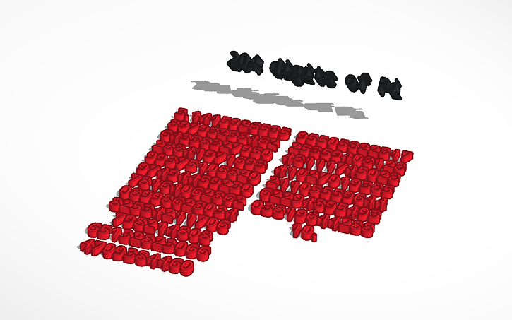 3D design 204 Digits of Pi!!! (from memory) - Tinkercad