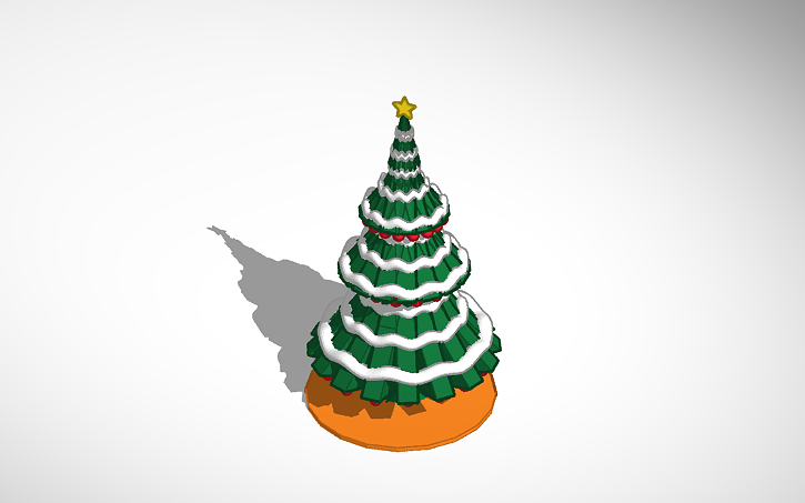 3D design Christmas Tree - Tinkercad