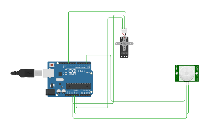Circuit Design Automatic Garage Door Tinkercad