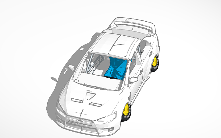 3D design lancer evo - Tinkercad