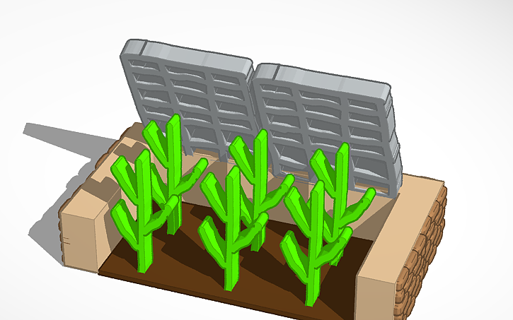 3D design Vegetable garden - Tinkercad