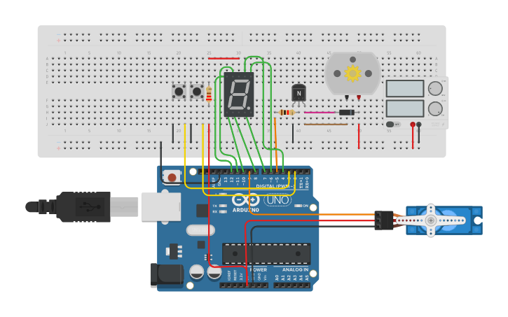 Circuit Design Arduino Fan Control Tinkercad
