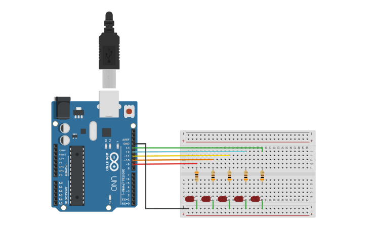 Circuit design Desafio 1 | Tinkercad