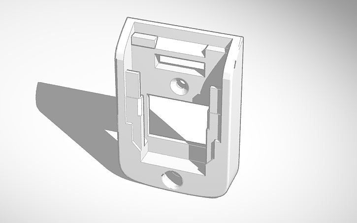 3D design dewalt battery holder - Tinkercad