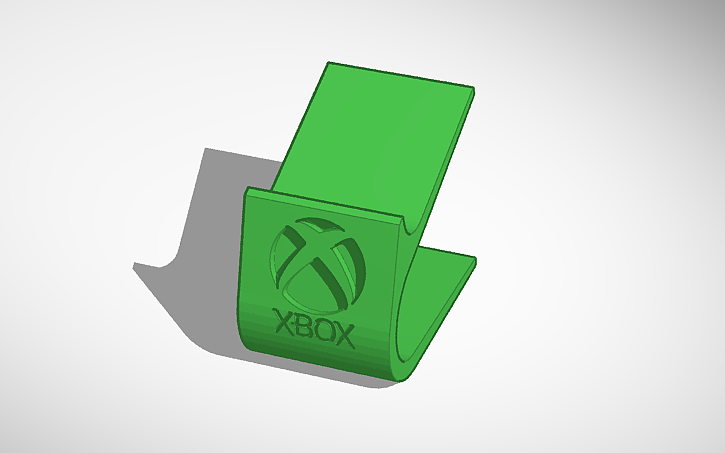 3D design XBOX Controller Stand (with letters) - Tinkercad