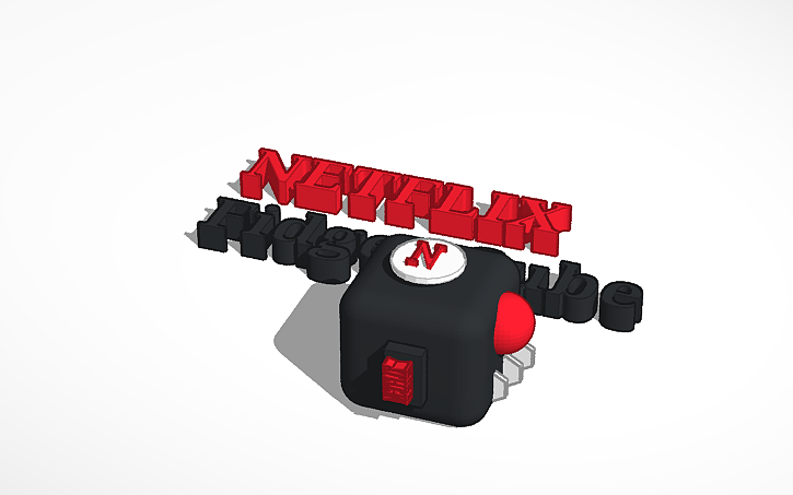 3D design Netflix Fidget Cube - Tinkercad