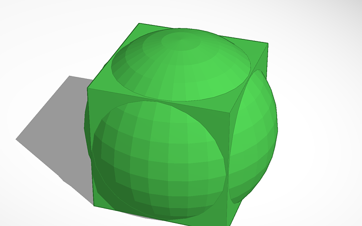 3D design Cube-Sphere - Tinkercad