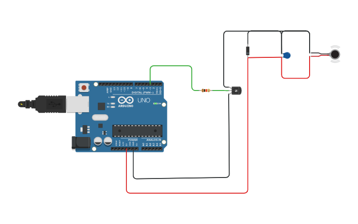 Circuit design Vibration Motor - Tinkercad