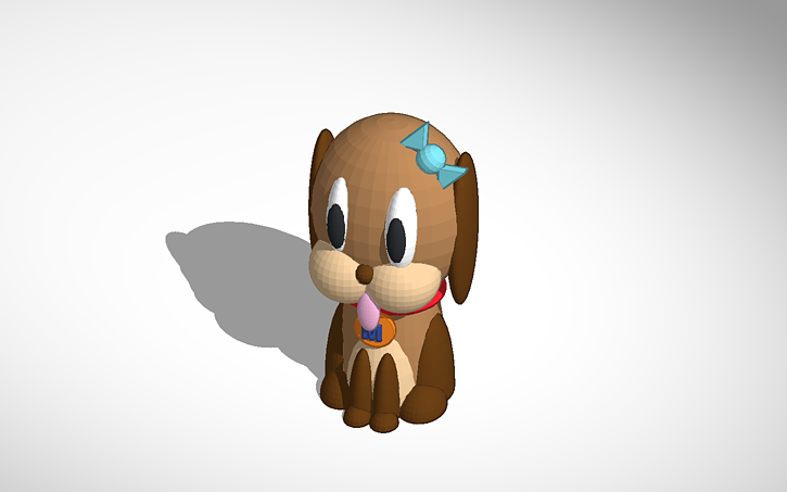 3D design Cartoon Puppy | Tinkercad