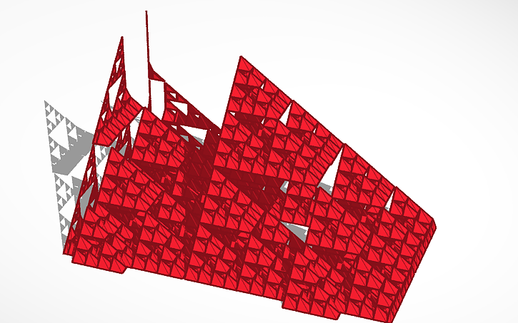 3d Design Right Triangle Fractal Tinkercad