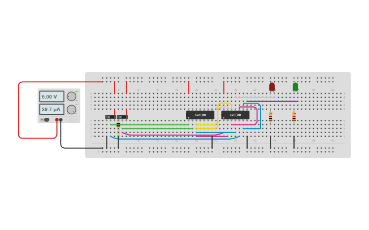 Circuit Design Half Adder Using Nand Gate Tinkercad