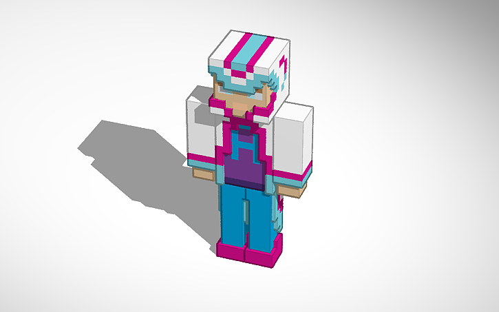 3D design My Minecraft Character - Tinkercad