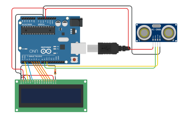 Circuit design Distance measure | Tinkercad
