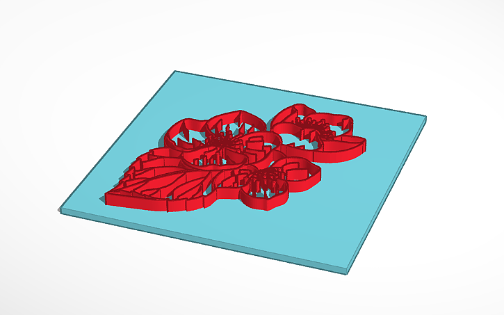 3D design flower - Tinkercad