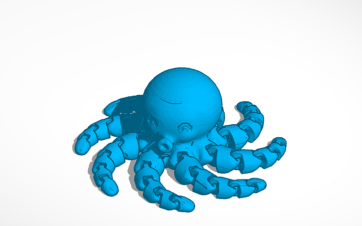 3D design Articulated Octopus - Tinkercad