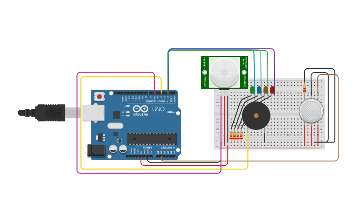 Circuit design microprocessor Assignment 2 (17208002) - Tinkercad