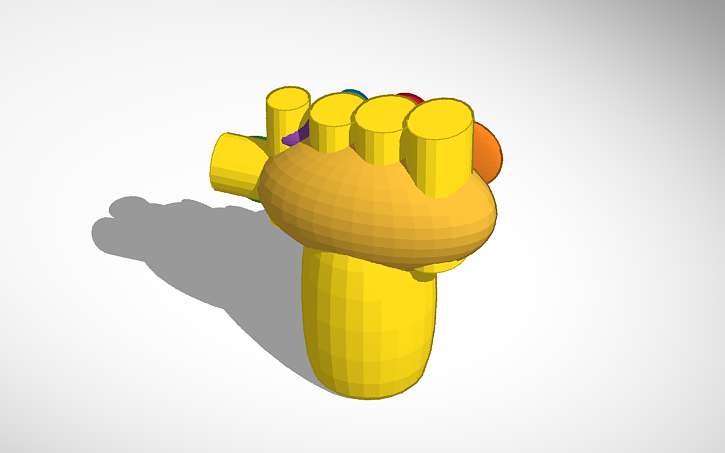 3D design infinity gauntlet | Tinkercad