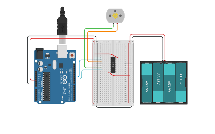 Circuit design Lec 5 Motors / PWM | Tinkercad