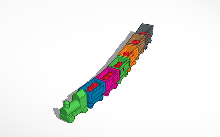 3D design Rail car - Tinkercad