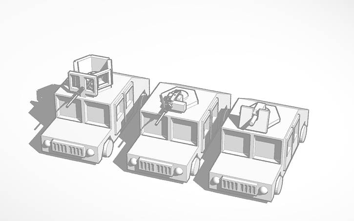 3D design HUMVEES | Tinkercad