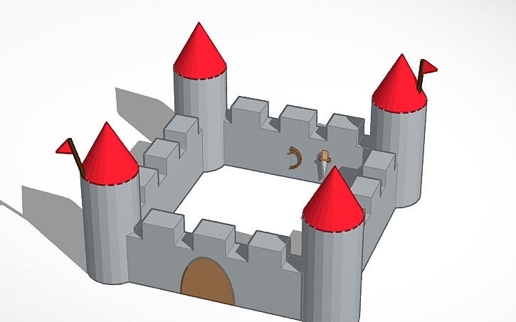 3D design Castle - Tinkercad