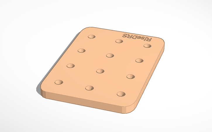 3D design Standard optics breadboard 1" spacing | Tinkercad
