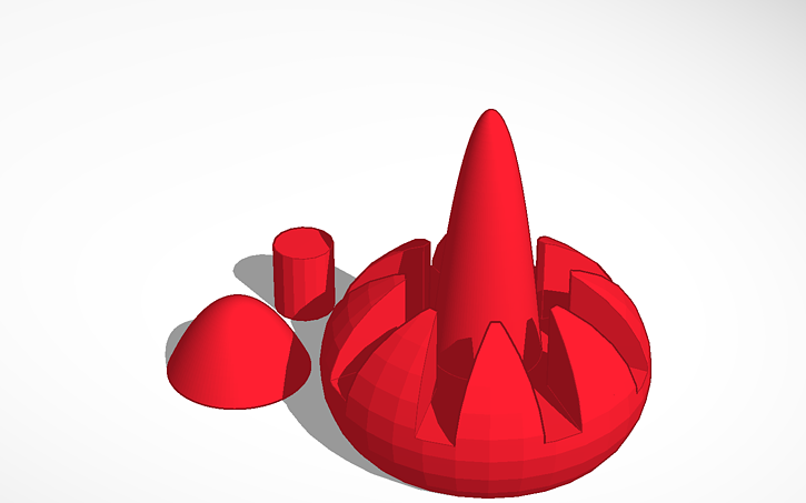 3D design Spinning Top 2 - Tinkercad