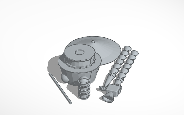 3D design hg wells wotw printable | Tinkercad