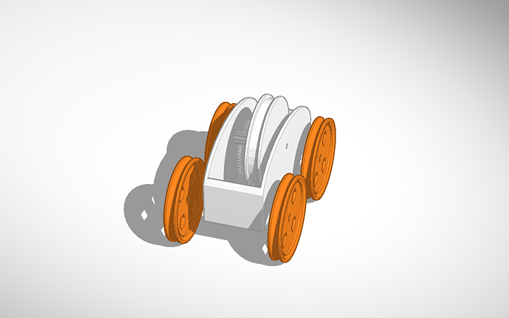 3D design winde up car - Tinkercad