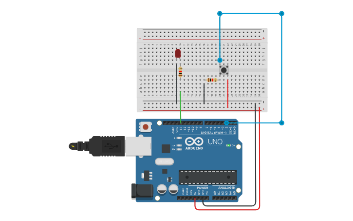 Circuit design 9c_State Change Detection for pushbuttons - Tinkercad