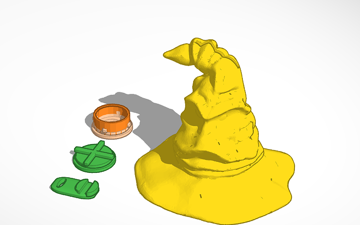 3D design Sorting Hat Bank v3 - Tinkercad