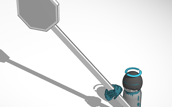 3D design Comically Large Sign - Tinkercad