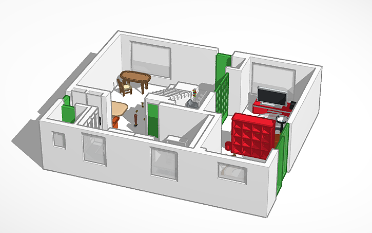3d Design 3d Floor Plan Tinkercad