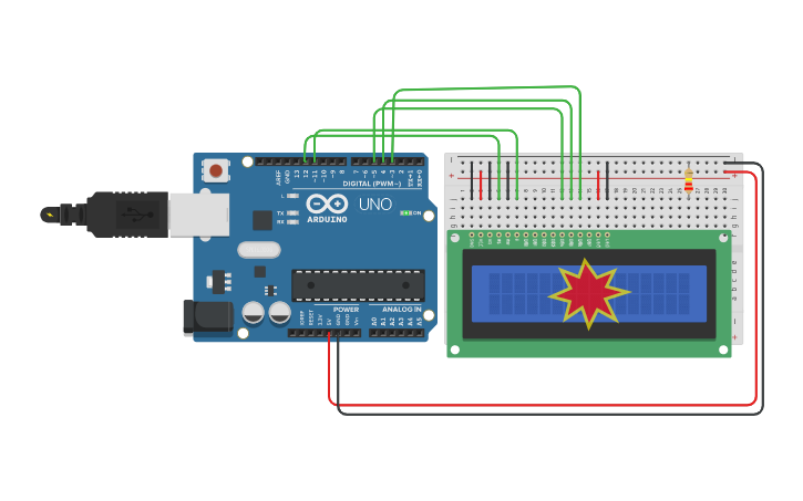 Circuit Design Copy Of Arduino With Lcd Interface Tinkercad