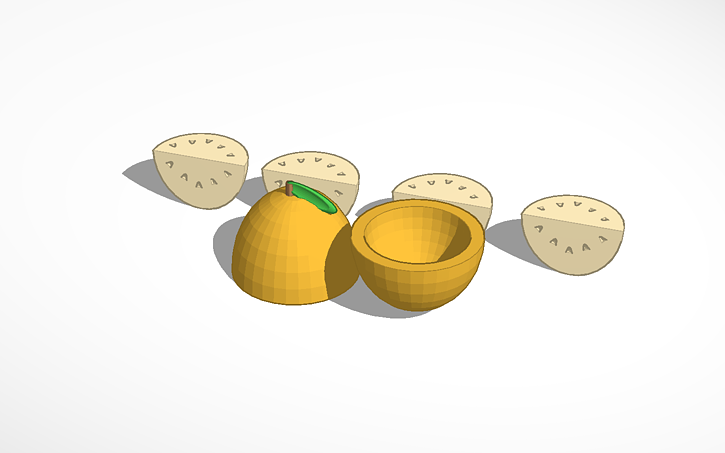 3D design lemon - Tinkercad