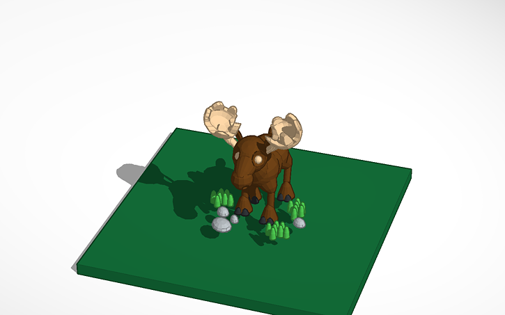3D design moose | Tinkercad